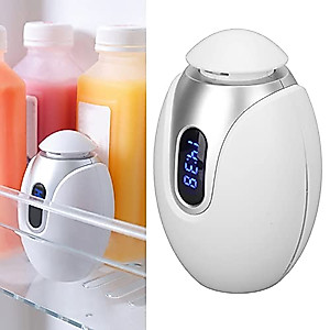 Jeanoko Ozone Deodorizer, Rechargeable Ozone er Portable Multifunction ABS Smart for Refrigerator