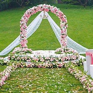 VAIPI 2000 Pieces Hydrangea Flower Petals 1.41 oz Pink White Real Nature Dried Flower Petal for Weddings, Party Flower Confetti, Valentine's Day, Flower Girl Baskets, Romantic Night, Proposal Decor