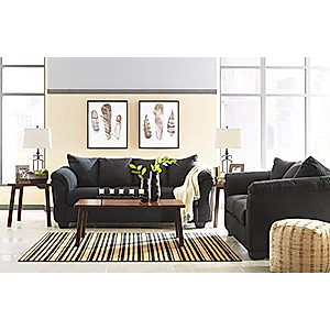 Signature Design by Ashley Darcy Classic Contemporary Sofa, Black