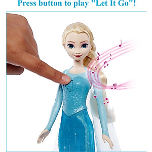 Mattel Disney Frozen Toys, Singing Elsa Doll with Signature Clothing, Sings “Let It Go” from the Movie Frozen