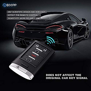 ECCPP 1x Replacement for Uncut Keyless Entry Remote Control Car Key Fob Shell Case for 05-14 Cadillac CTS/STS