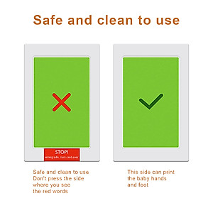 9pcs Inkless Hand and Footprint Kit, Baby Imprint Kit 3 Paw Print Ink Pad with 6 Imprint Card Baby Keepsake Ornament Kit for Newborn Shower Gift (Light Green, Orange, Yellow)