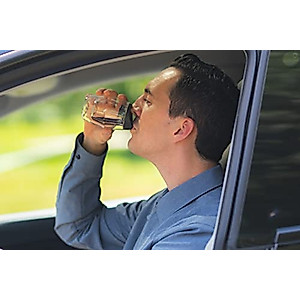 SPROGO, To-Go Espresso Cup (Almost Black) Espresso Travel Mug, 4 oz Tumbler, Double Glass Wall, Small Cortado Glasses Size, Travel mug with Lid, Reusable, Fits Cupholders