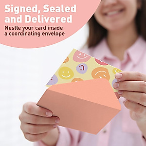 S&O Thank You Cards with Envelopes - Blank Thank You Cards for Handwritten Messages - Thank You Notes with Envelopes Set of 24 - Assorted Thank You Cards for Teachers with Color Envelopes to Mix & Match