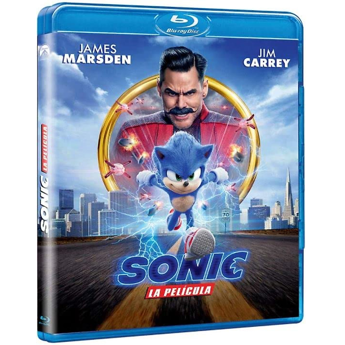 Sonic the Hedgehog [Blu-ray] Starring Jim Carrey, James Marsden [Spanish Artwork]