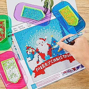 6 Pieces Anti-Slip Tools Sticky Mat for Diamond Painting, 5.6 x 3.3 Inch Non-Slip Universal Gel Pad for 5D Diamond Painting Accessories for Kids or Adults