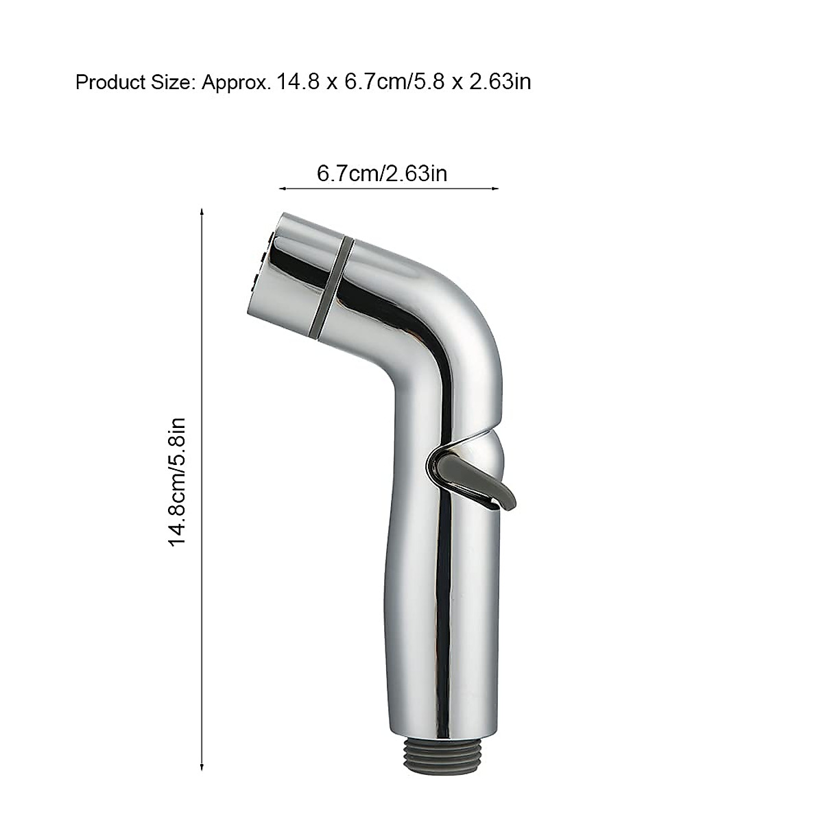 Bidet Sprayer for Toilet ABS Bidet Attachment Handheld Bidet Sprayer Electroplating Handheld Adjustable Toilet Bidet Spray Nozzle Bathroom Accessory