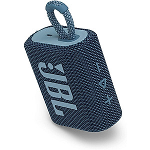 JBL Go 3 Portable Waterproof Wireless IP67 Dustproof Outdoor Bluetooth Speaker (Blue)