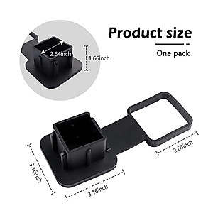 Universal Tow Hitch Cover Replacing 2”Hitch,Rubber Dust Cap&Car Decoration,Trailer Hitch Cover Compatible with Toyota Ford Chevrolet Nissan Dodge Ram Class 3 III and 4 IV Receivers