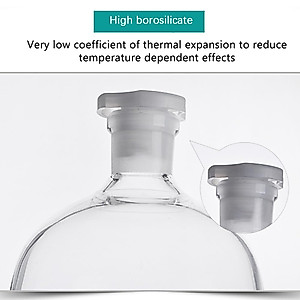 Laboratory Equipment 500ml Pear-Shaped Separating Funnel Glass Separating Liquid Essential Oil Separating Funnel (500ml)