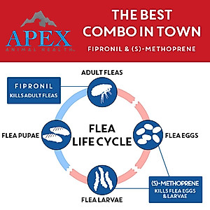 Apex Plus Flea and Tick Prevention for Dogs | X-Large (89-132 lbs) | 3-Month Supply | Dog Flea and Tick Treatment | 24-Hour Activation, Waterproof, 30-Day Protection