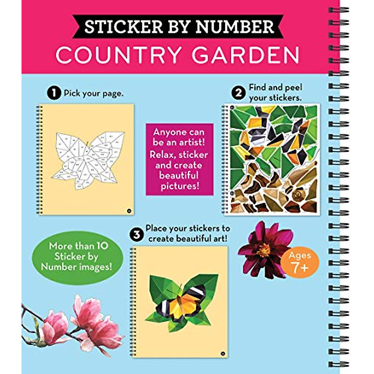 Brain Games - Sticker by Number: Country Garden