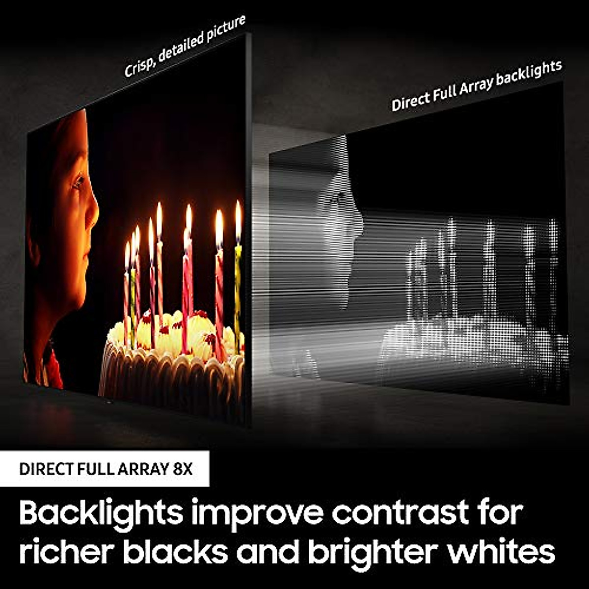 SAMSUNG 50-inch Class QLED Q80T Series - 4K UHD Direct Full Array 8X Quantum HDR Smart TV with Alexa Built-in (QN50Q80TAFXZA, 2020 Model)