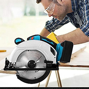 Amikadom #0BfN7w 20V 7 1/4 Inch Circular Saw with Battery