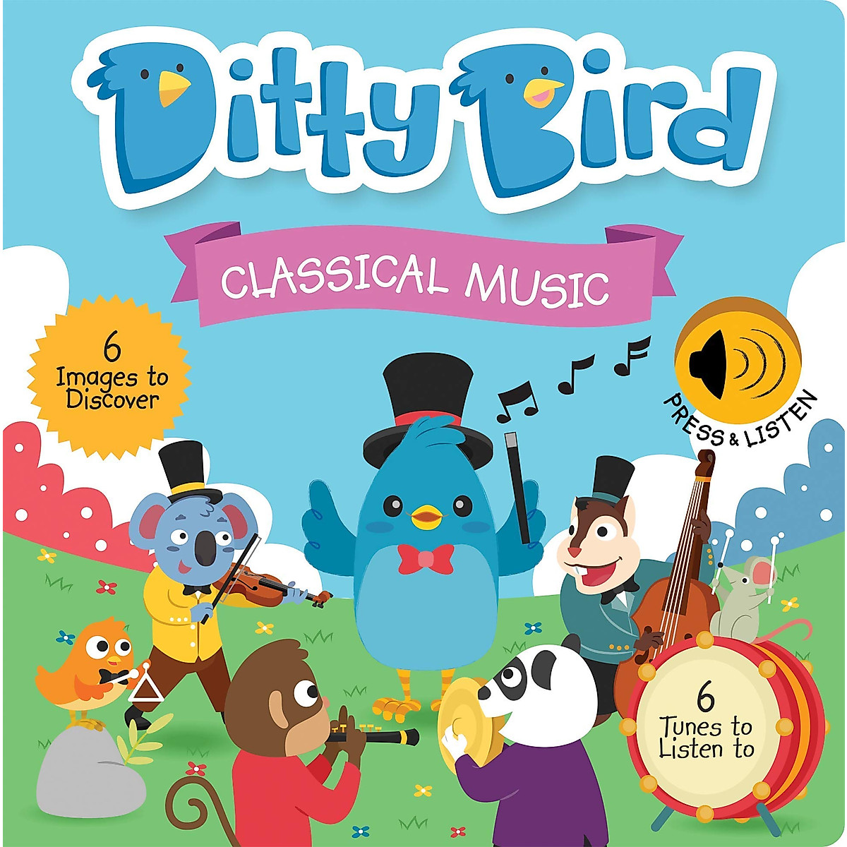 DITTY BIRD Classical Bundle: Classical Melodies & Ballet Combo with Batteries, Great Gift for Toddlers & Kids