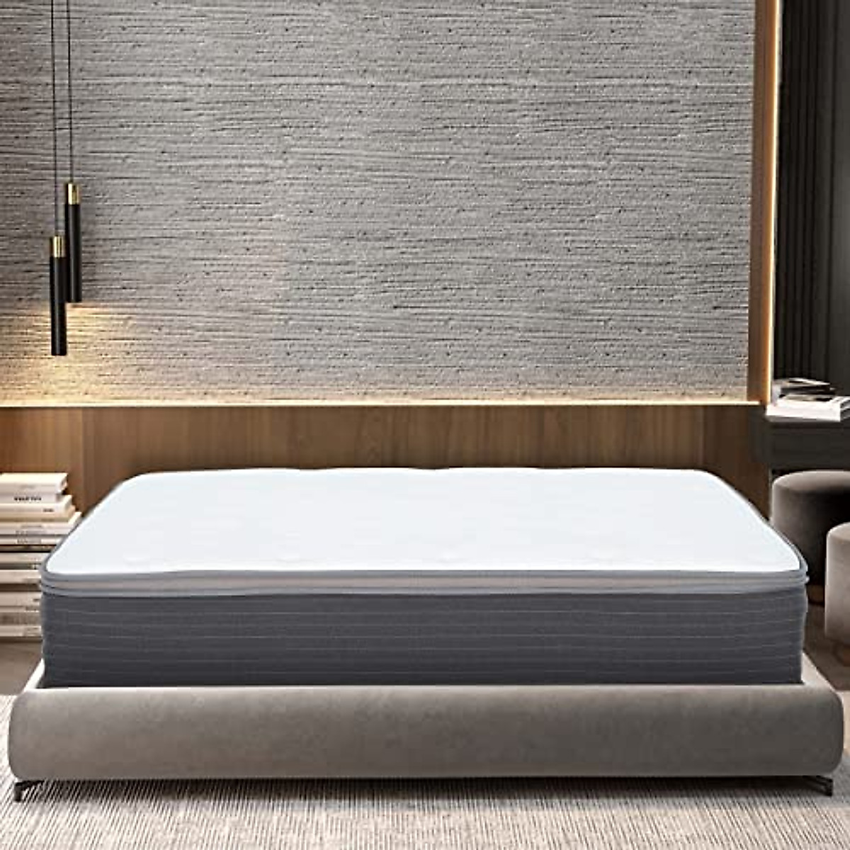 Primo International Equilibria 12in Pocketcoil Gel Memory Foam Hybrid Mattress in a Box, King
