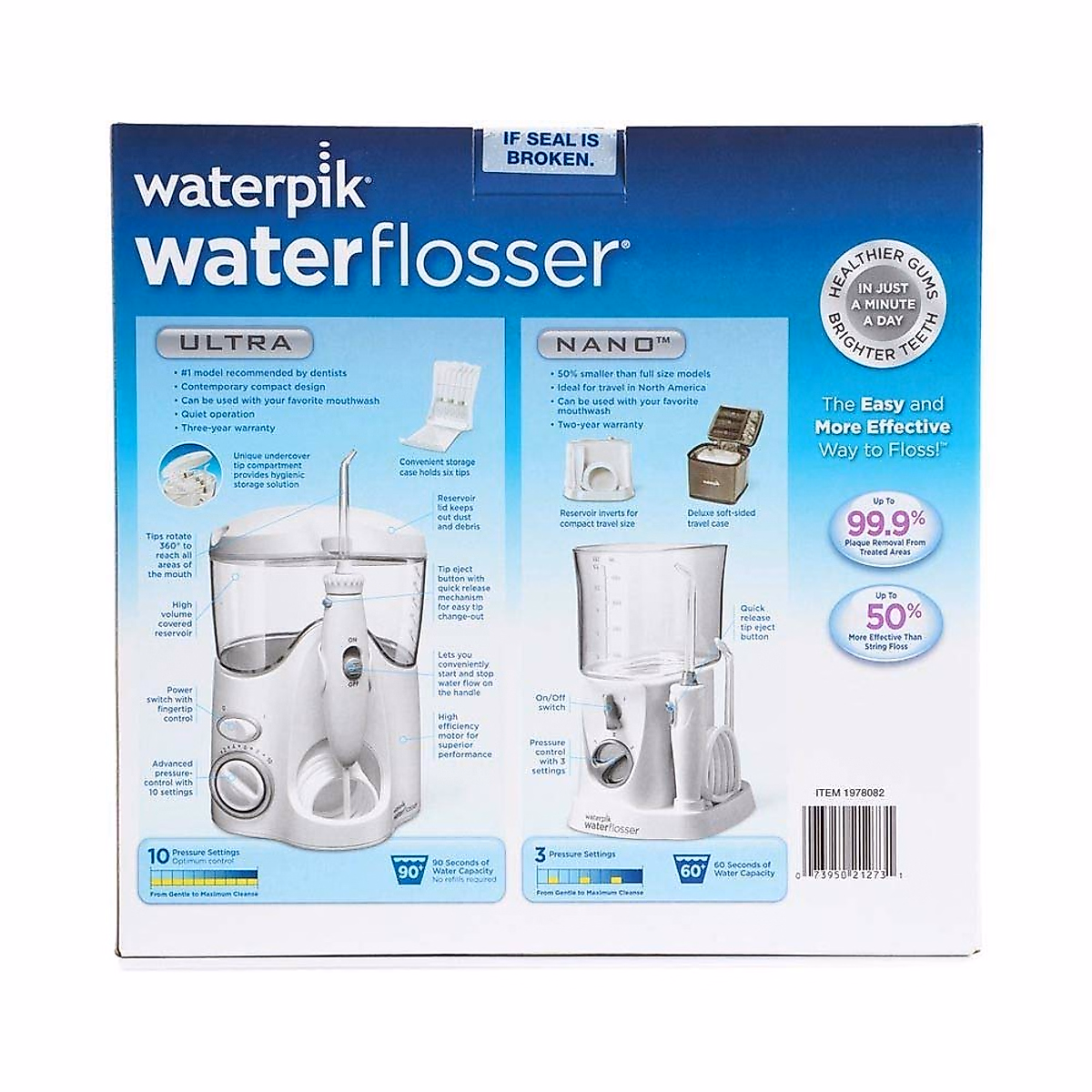 Waterpik Waterflosser Ultra and Waterpik Traveler Flosser