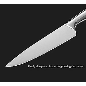 Akatomo 8-inch kitchen knife sharp and wear-resistant integrated chef's knife meat cleaver fruit knife multi-function cooking knife utility knife (chef knife)