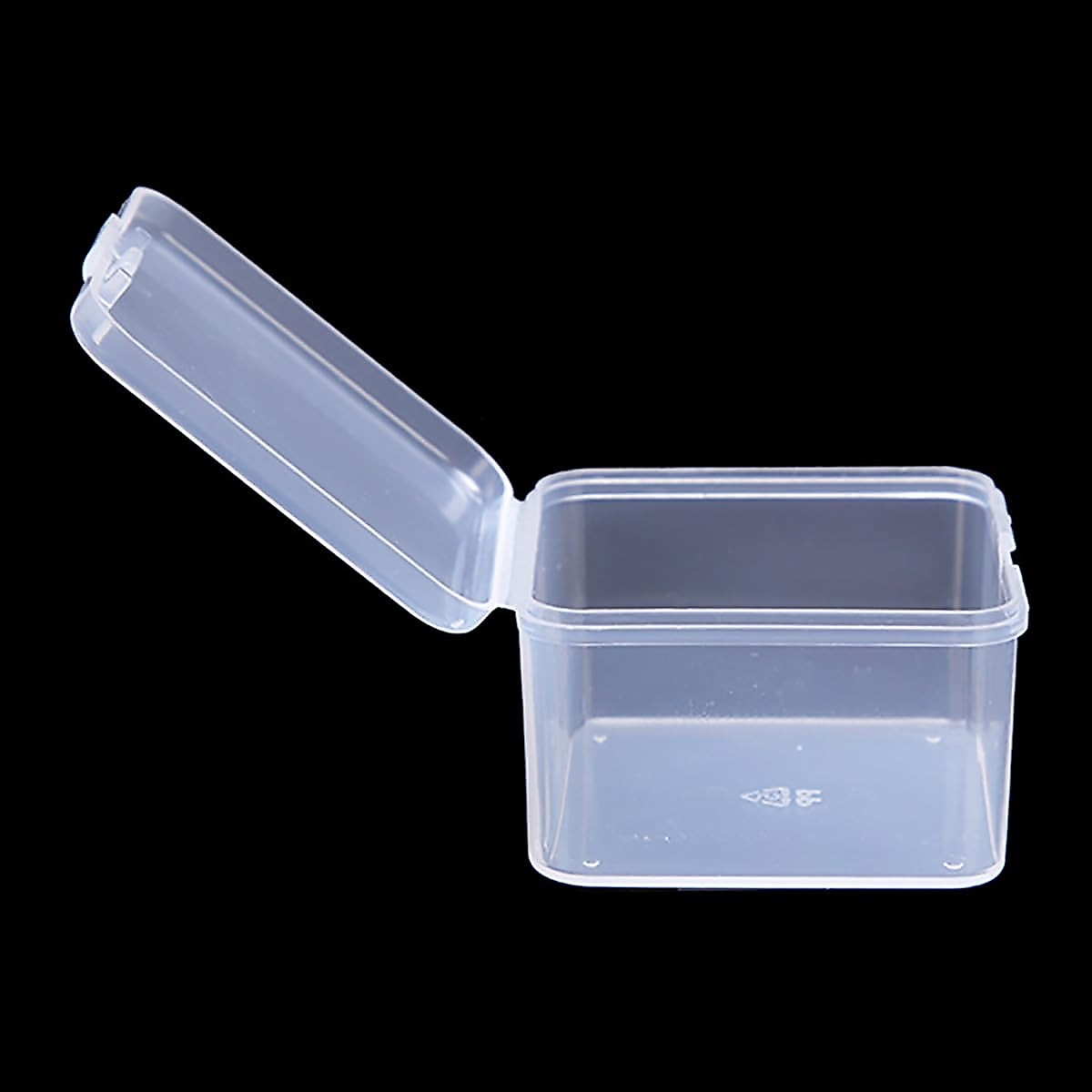 24 Pcs Square Bead Organizers - Clear Plastic Beads Storage Containers Box for Jewelry Findings and Art Supplies (2.09 x 2.09 x1.42 inch)