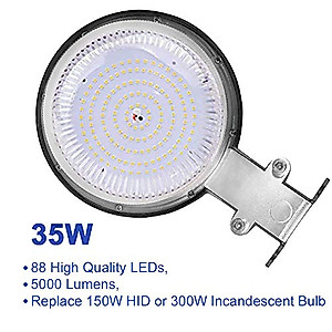 BBMI LED Barn Light, Dusk to Dawn Yard Light with Photocell, 35Watts, 5000K 5000lm Daylight, Outdoor Security Light for Area Lighting, DLC & ETL Listed