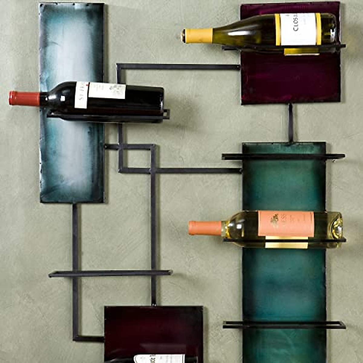 Home Decorators Collection Wine Storage Wall Sculpture, 24" Wx38.5 H, Bronze