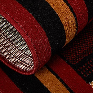 Home Dynamix Ariana Mey Area Rug 3 Piece Set (4'11" x6'11,1'8" x4'11,1'8" x2'8), Geometric Red