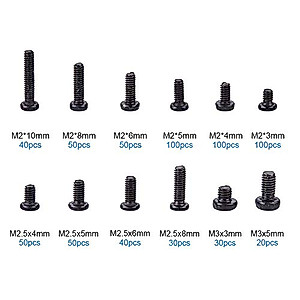 INCREWAY 660pcs Metric M2 M2.5 M3 Laptop Notebook Computer Screw Assortment Kit