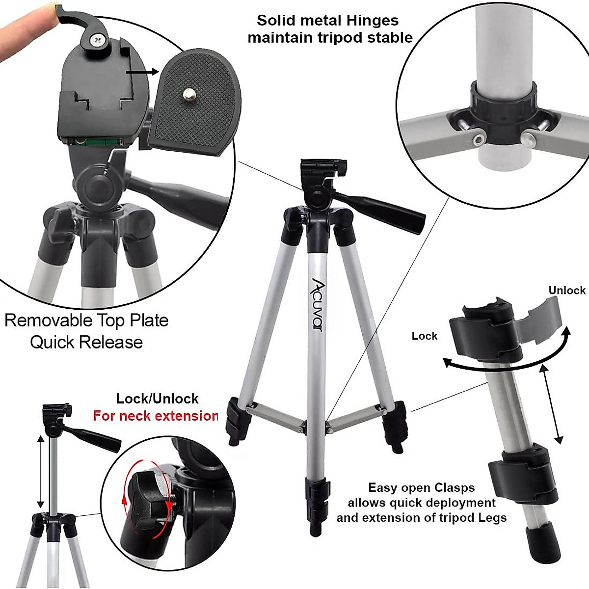 Acuvar 4K 48MP Digital Camera Kit for Photography, Vlogging Camera for YouTube with Flip Screen, WiFi, Wide Angle & Macro Lens, 64GB Micro SD Card, 50" Tripod, Case, Card Reader, Microphone, LED Pink