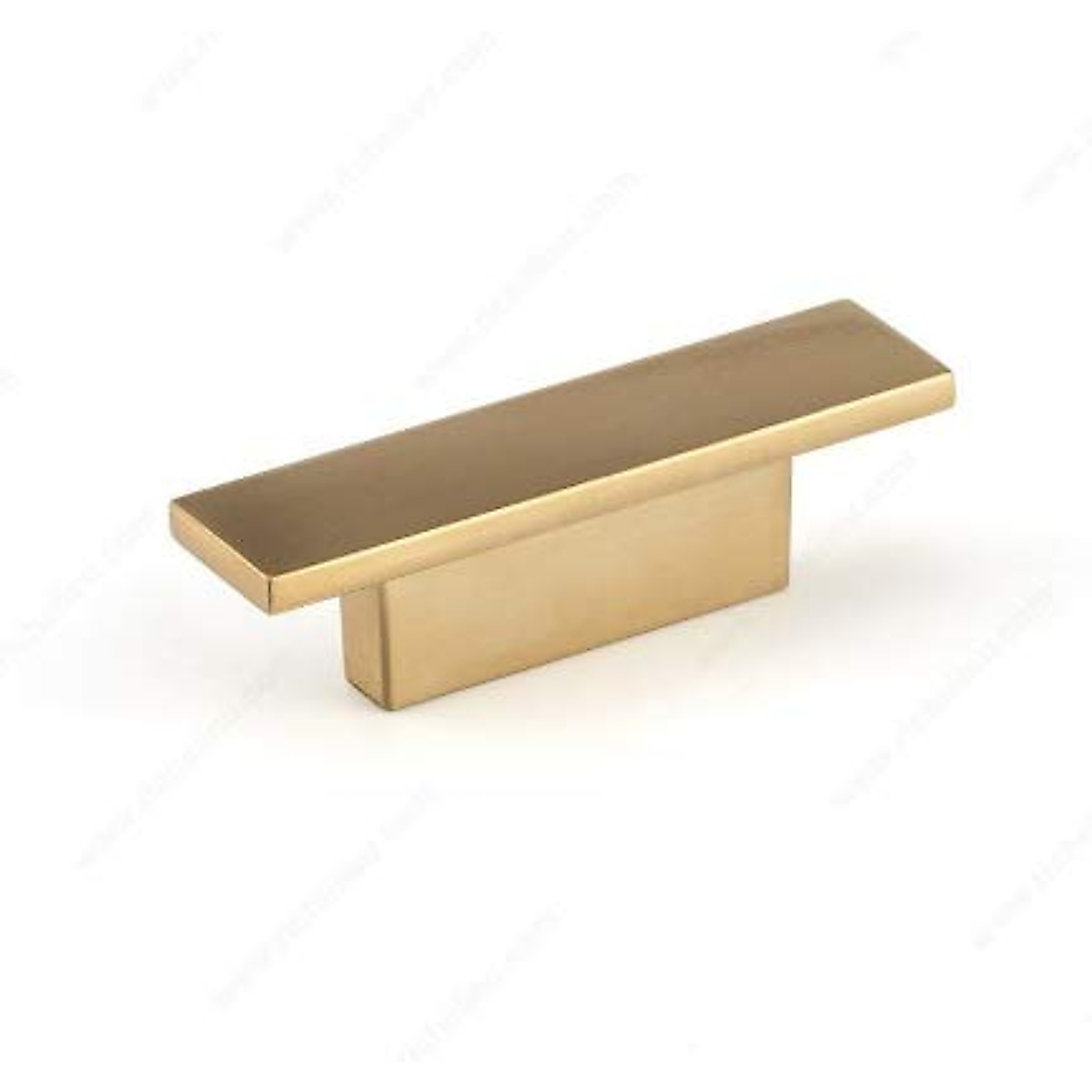 Richelieu Hardware BP5139632 Contemporary Metal Cabinet Drawer Rectangular Knob with Elevated Base (Champagne Bronze)
