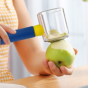 SKRYUIE Veggie Storage Peeler With Container, Stainless Steel Multifunctional Peeler, Peelers for Kitchen, Perfect Home Peeler for Veggie, Fruit, Potato, Carrot, Apple