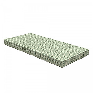 Ambesonne Aztec Foldable Mattress, Tribal National Borders, 74.8" x 35.4", Reseda Green and Beige