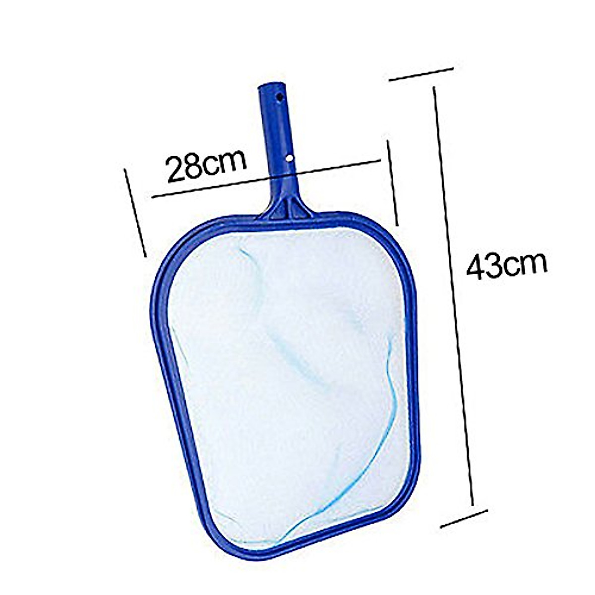 Swimming Pool Cleaner Supplies, Pool Pond Flat Leaf Rake Net Pool Leaf Skimmer Heavy Duty Swimming Pool Cleaning Leaf Skimmer Net for Cleaning Swimming Pool Garden Pond Hot Tub Spa Blue
