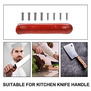 Kitchen Handle Cutter Replacement Grip Wood Handle for Cutter Wood Grip for Kitchen Cutter Wood Grip for Cutter Kitchen Cutter Grip Kitchen Knifes Parts Handle for Knifes