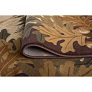 Oak Deer Brown 5x7 Area Rug Cabin for Living Room - Bedroom or DiningRoom - Lodge, Novelty Deer Syle Farmhouse Rugs & Rustic Indoor Carpet