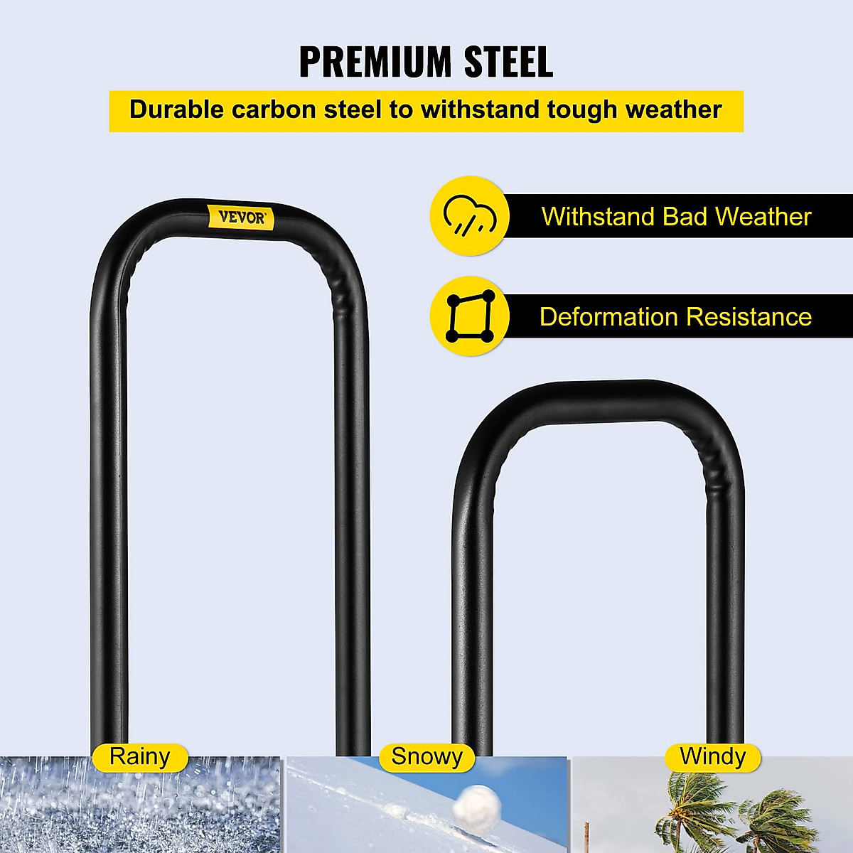 VEVOR Dolly Converter 13" Width x 38" Height Panel Cart Dolly Steel Converter Arms 250LBS Capacity Mattress Dolly Handling Equippment