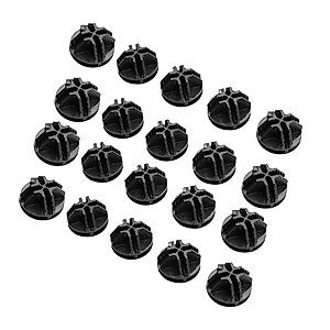 URBEST Wire Cube Connectors, Wire Cube Plastic Connectors for Modular Organizer Closet and Wire Grid Cube Storage Shelving Unit (Black, 20)