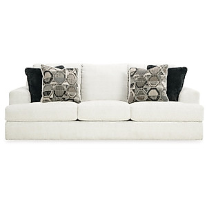 Signature Design by Ashley Karinne Coastal Sofa with Non-skid Legs, White