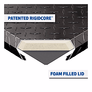 UWS TBSD-69-LP-BLK Black Single Lid Low Profile Deep Aluminum Toolbox with Beveled Insulated Lid