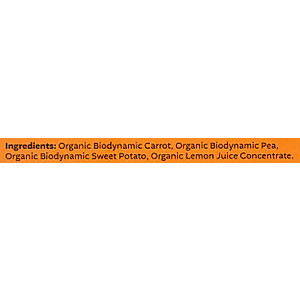 White Leaf Provisions Organic Carrot Sweet Potato Pea Baby Food, 3.17 OZ