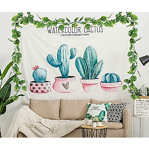 RECUTMS 4Pcs Artificial Monstera Leaves Vines, 5.9FT Fake Hanging Plant Ivy Faux Tropical Palm Leaf Greenery Garland for Garden Porch Patio Jungle Luau Beach Birthday Party Indoor Outdoor Spring Décor