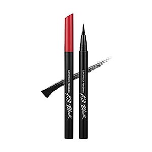 CLIO Waterproof Pen Liquid Eye Liner, Precision Tip, Long Lasting, Smudge-Resistant, High-Intensity Color (Black, Pack of 1)