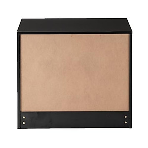 Karl home 3 Drawer Dresser for Bedroom, Small Chests of Drawers Modern Nightstand, Black Dresser Chest with 3 Storage Drawers, Dressers for Nursery, Hallway, Living Room, Closet