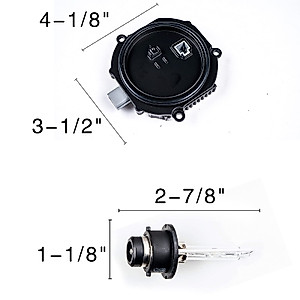 28474-89904 Xenon HID Headlight Ballast Control Unit W/D2S Bulb & Igniter Module Compatible with Infiniti EX35 FX35 G35 JX35 M35 Nissan 350Z Altima Murano Rogue, Replaces 2847489907 28474-8991A