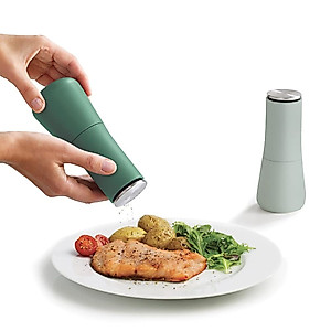 Joseph Joseph Milltop Set-Editions (Sage) Salt & Pepper Mill, 00-0, Green
