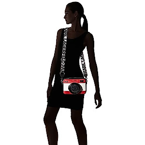 Karl Lagerfeld Paris Ikons Essential Crossbody, BK/RED CMO