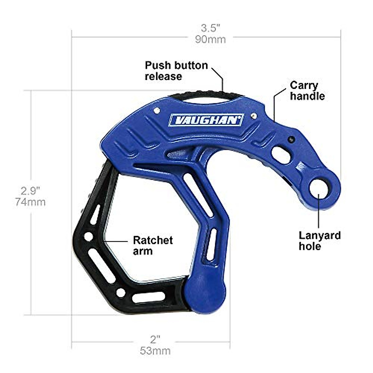 Vaughan - 2PK Cable Clamps 3" x 3", Hand Tools, Clamps, Misc (050052)