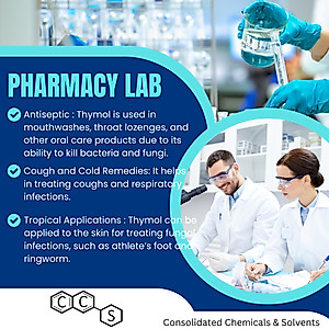 Thymol Crystals High Purity Aroma Compound (100 Grams)