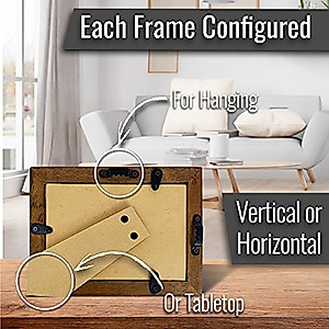 MY VINTAGE FINDS Rustic Picture Frames Farmhouse Photo Frame Wood 4x6