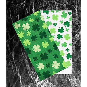 Celebrate St. Patrick's Day Together Shamrock Melody Cotton Kitchen Dish Towels, 2-Pack