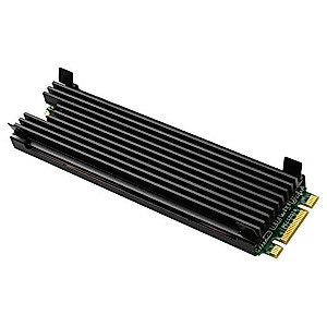 Thermal Grizzly - NVMe M.2 SSD Cooler - Including 2X Matching Minus Pad 8 Thermal Pads - Compatible with Various Manufacturers Like Samsung, Kingston, ADATA